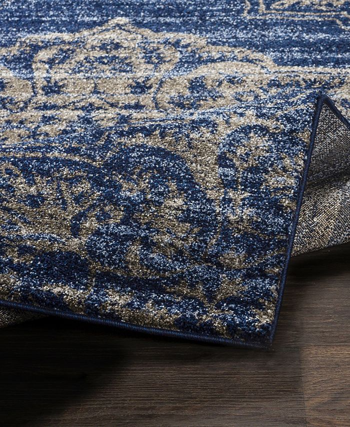 Surya Baylee BYL-1029 Dark Blue 7'10" x 10'10" Area Rug - Macy's