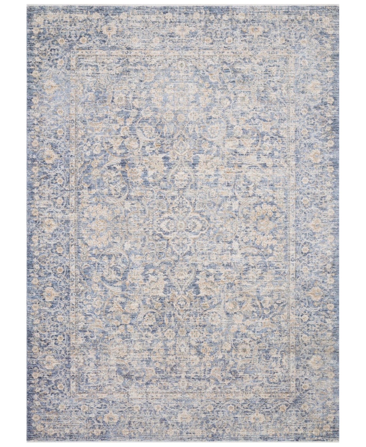 Click here for Loloi Pandora Pan-01 39 x 59 Area Rug - Blue/Gold prices