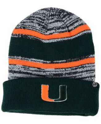 Zephyr Miami Hurricanes Slush Cuff Knit Hat - Macy's