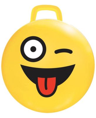 15" Yellow Emoji Hop Hop Bouncer - #Crazy - Macy's
