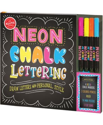 Neon Chalk Lettering - Macy's