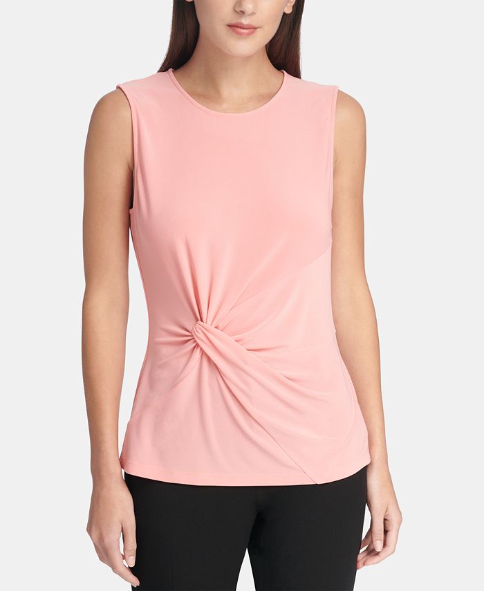 DKNY Side-Knot Top - Macy's