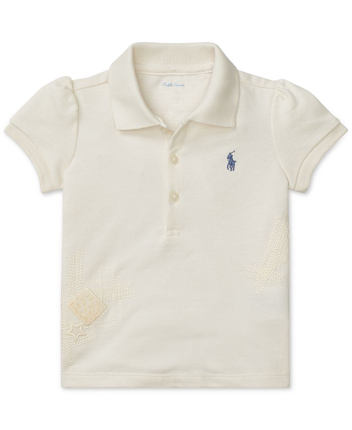 Polo Ralph Lauren Baby Girls Cotton Mesh Polo - Macy's