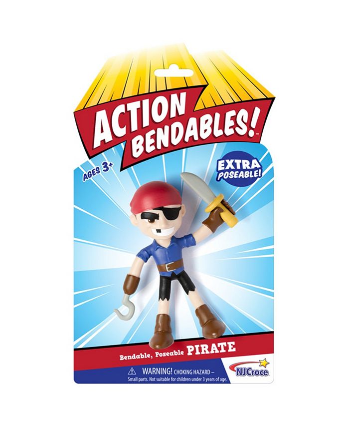 NJ Croce ACTION BENDALBES 4" Pirate Action Figure - Macy's