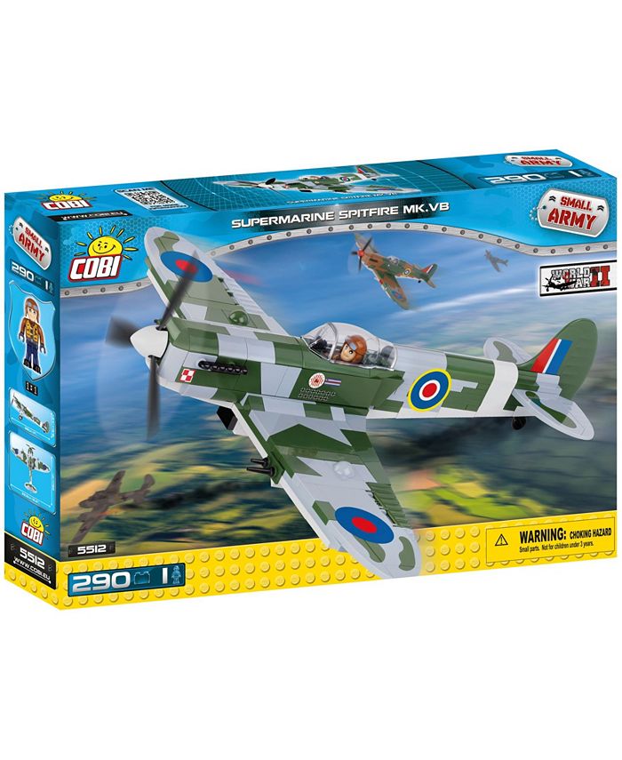 COBI Small Army World War II Supermarine Spitfire MK V Plane 290 Piece ...