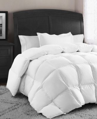 Swiss Comforts Down and Feather Cotton Queen Comforter - Macy's