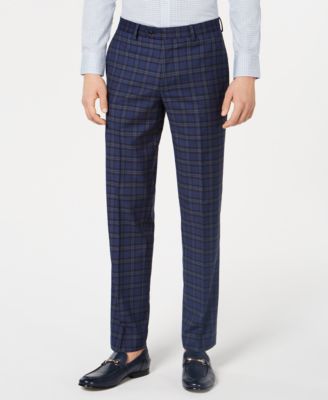 Bar III Men's Slim-Fit Plaid Pants - Macy's