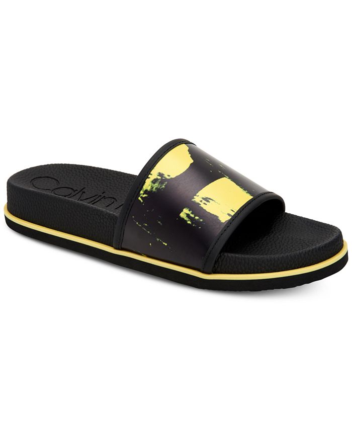 Calvin Klein Men's Mackee Slide Sandals - Macy's