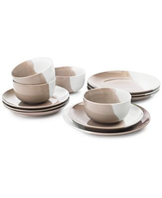 The Cellar Color 12-Pc. Dinnerware Set, Service for 4, Created for Macy ...