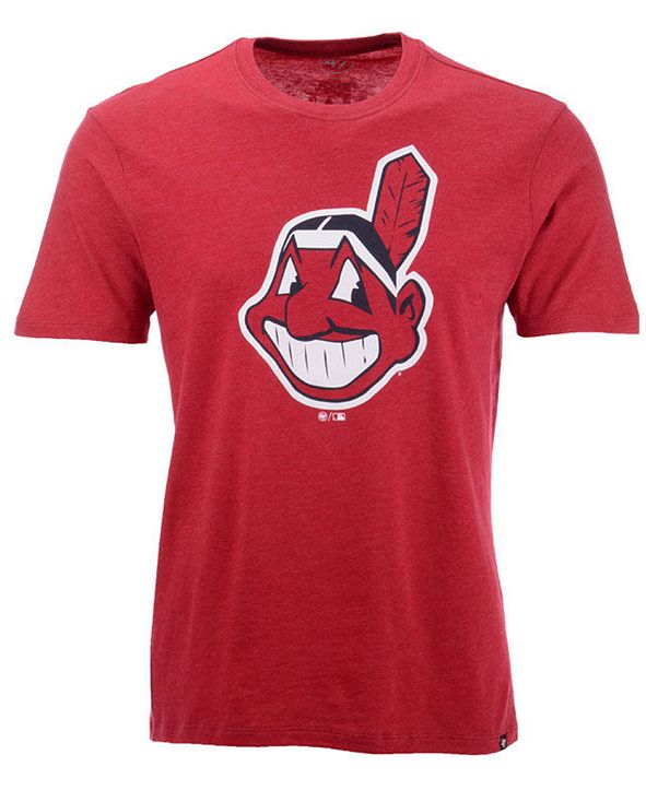 '47 Brand Men's Cleveland Indians Club Logo T-Shirt & Reviews - Sports ...
