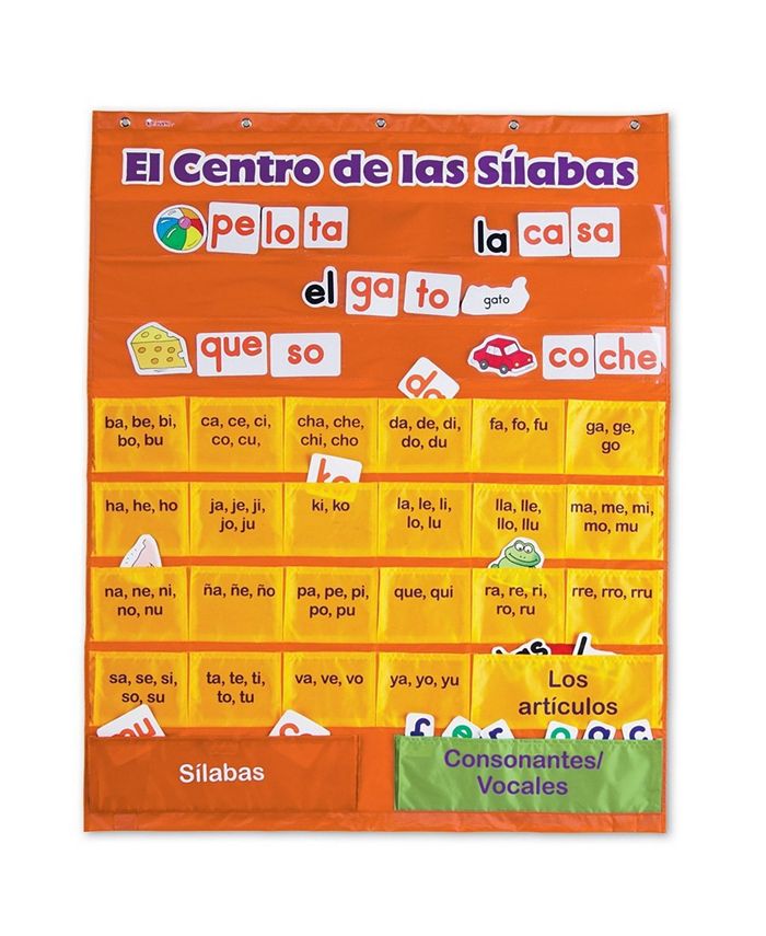 Learning Resources Spanish Syllables Pocket Chart - Macy's