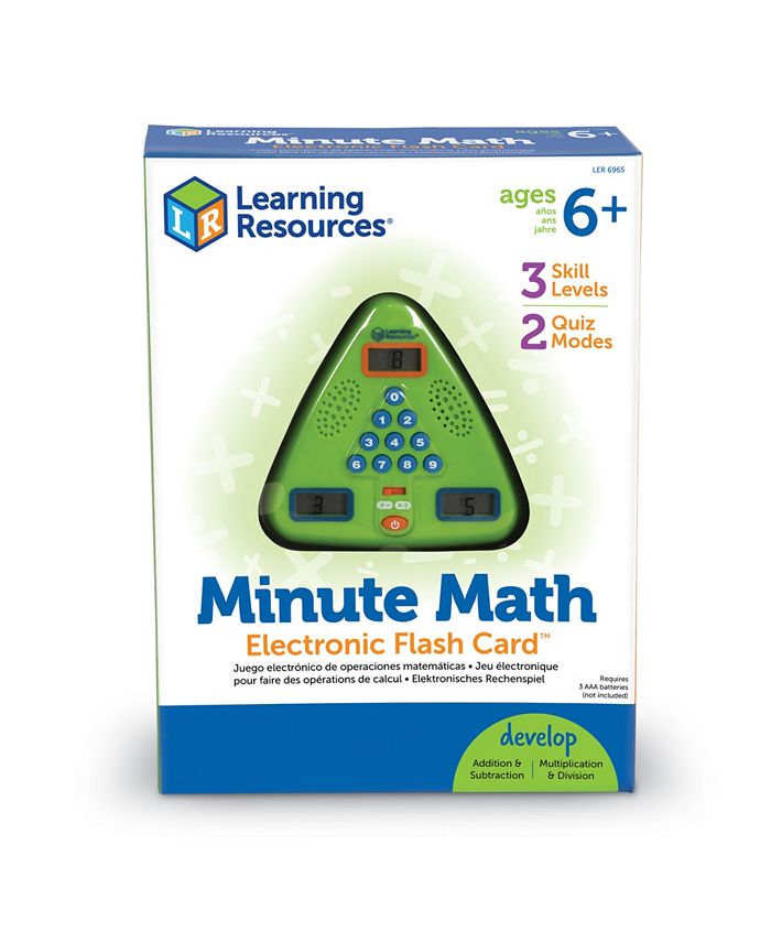 Learning Resources Minute Math Electronic Flash Card & Reviews - Kids ...