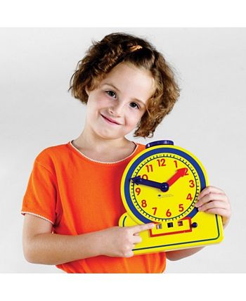 Learning Resources Primary Time Teacher Junior 12-Hour Learning Clock ...