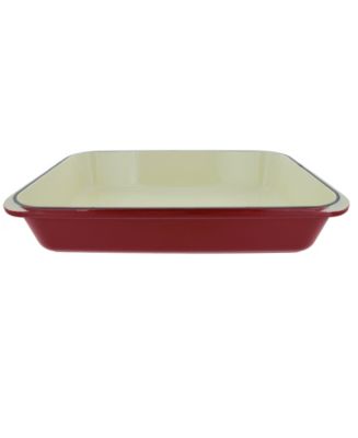 Chasseur French Enameled Cast Iron Rectangular Roaster - Macy's