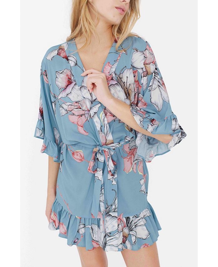 Plum Pretty Sugar Flutter Robe - Macy's