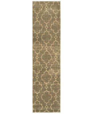 CLOSEOUT! Oriental Weavers Casablanca 5329B Brown/Ivory 1'10" x 7'6 ...
