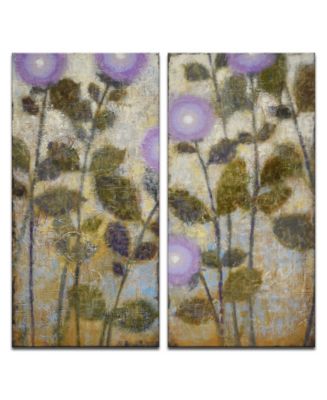 Ready2HangArt 'Charoite' 2 Piece Floral Canvas Wall Art Collection - Macy's