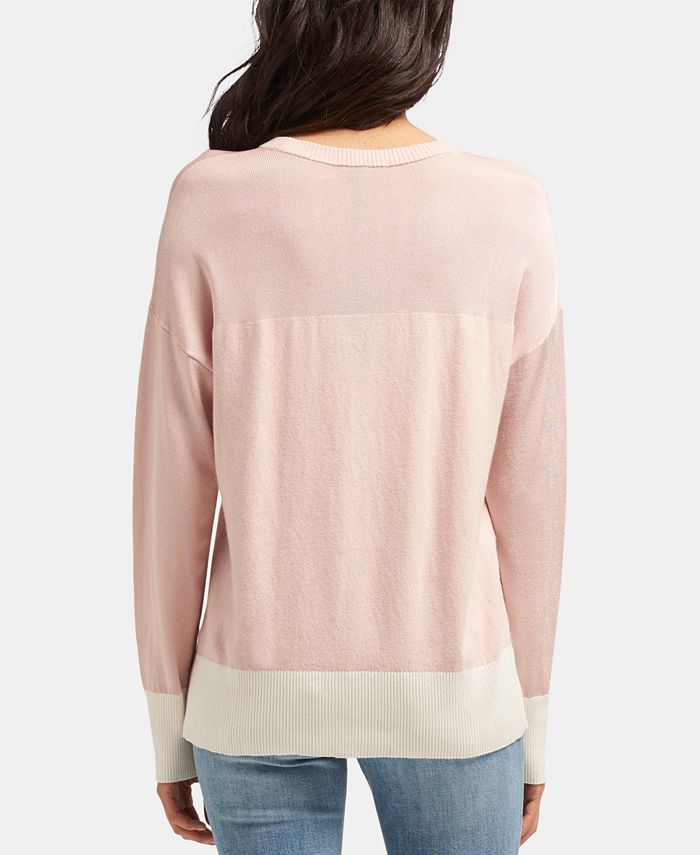 DKNY Colorblocked Sweater - Macy's