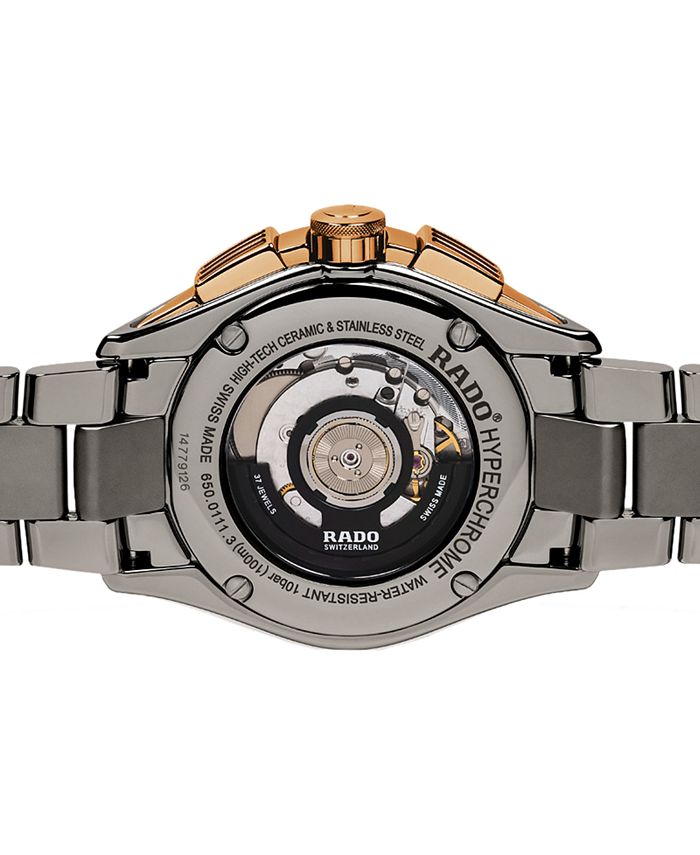 Rado Men's Swiss Automatic Chronograph HyperChrome Plasma High-Tech ...