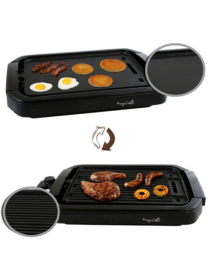 MegaChef Dual Surface Reversible Indoor Grill and Griddle - Macy's