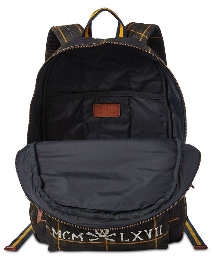 Polo Ralph Lauren Men's Black Watch Backpack - Macy's