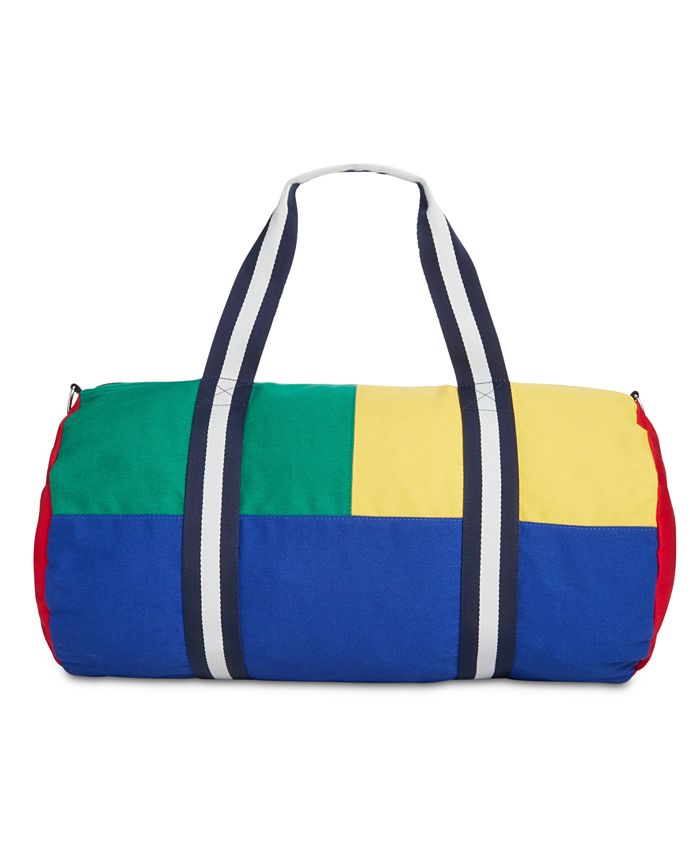 Tommy Hilfiger Men's Dougie HP Colorblocked Logo Duffel Bag, Created ...