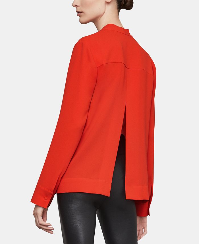 BCBGMAXAZRIA Split-Back Top - Macy's