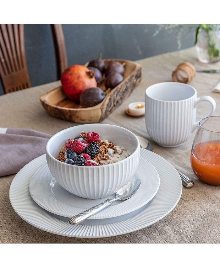 Over and Back Linea 16Pc Dinnerware Set - Macy's