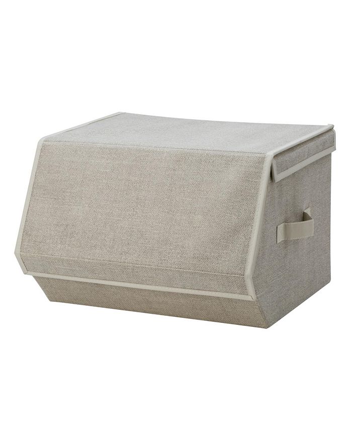 Simplify Small Collapsible Storage Chest in Faux Jute - Macy's