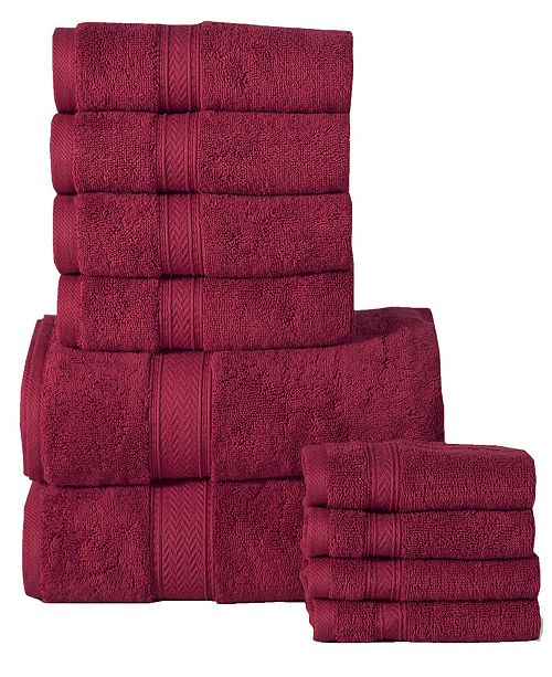 Casa Platino Soft and Luxurious Cotton 10 Piece Towel Set & Reviews ...