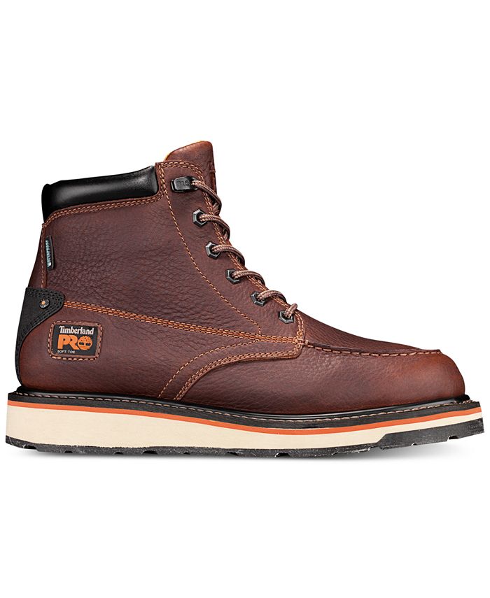Timberland Men's PRO Gridworks 6" Moc-Toe Waterproof Boots from Finish ...