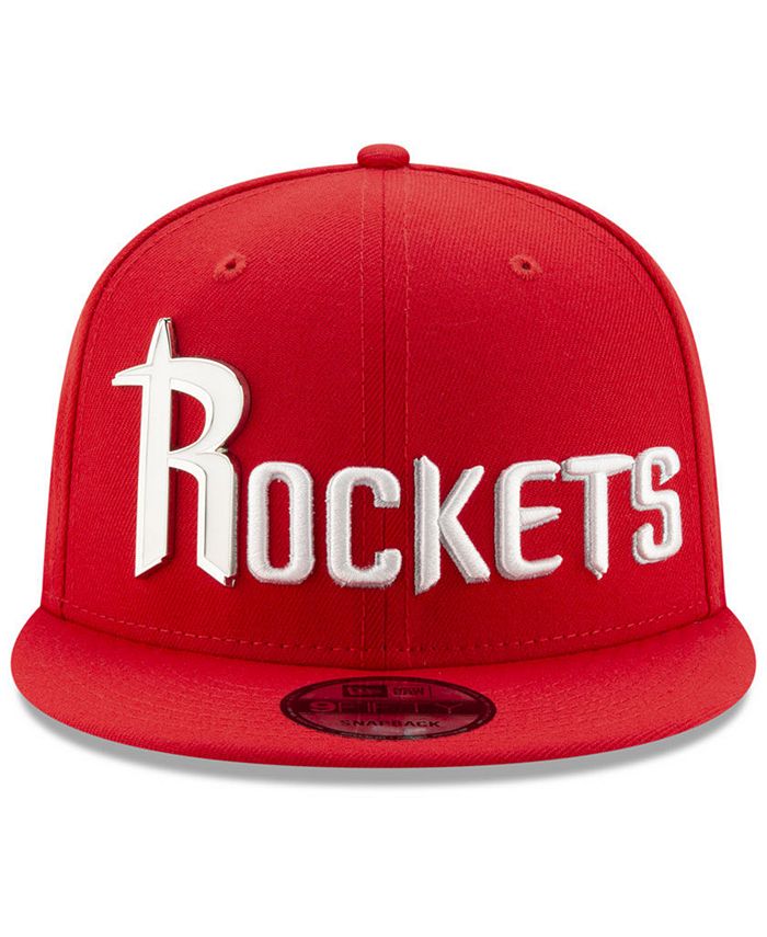 New Era Houston Rockets Enamel Script 9FIFTY Snapback Cap - Macy's