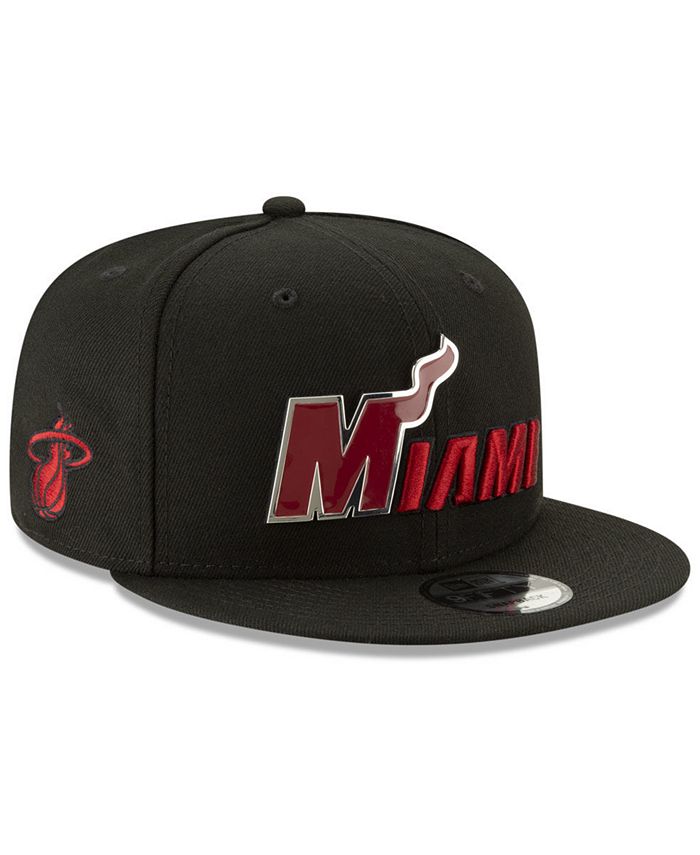 New Era Miami Heat Enamel Script 9FIFTY Snapback Cap - Macy's