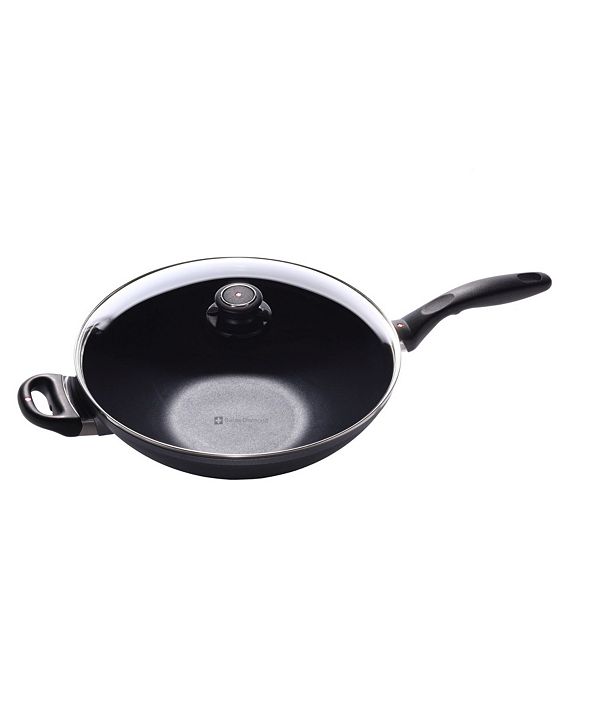 Swiss Diamond HD Induction Wok with Lid and Rack - 11.8" , 4.9 QT ...