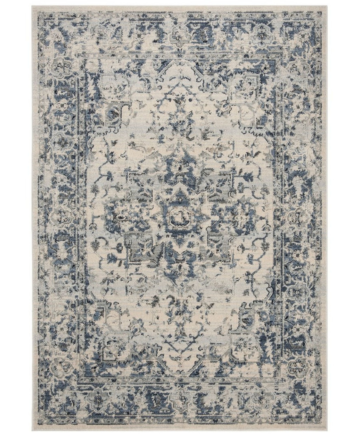 Click here for Safavieh Charleston CHL411 Ivory and Navy 53 x 76... prices