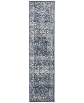 Safavieh Charleston CHL411 Navy and Creme 2' x 8' Runner Area Rug - Macy's
