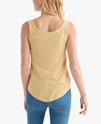 Lucky Brand Striped Tank Top - Macy's
