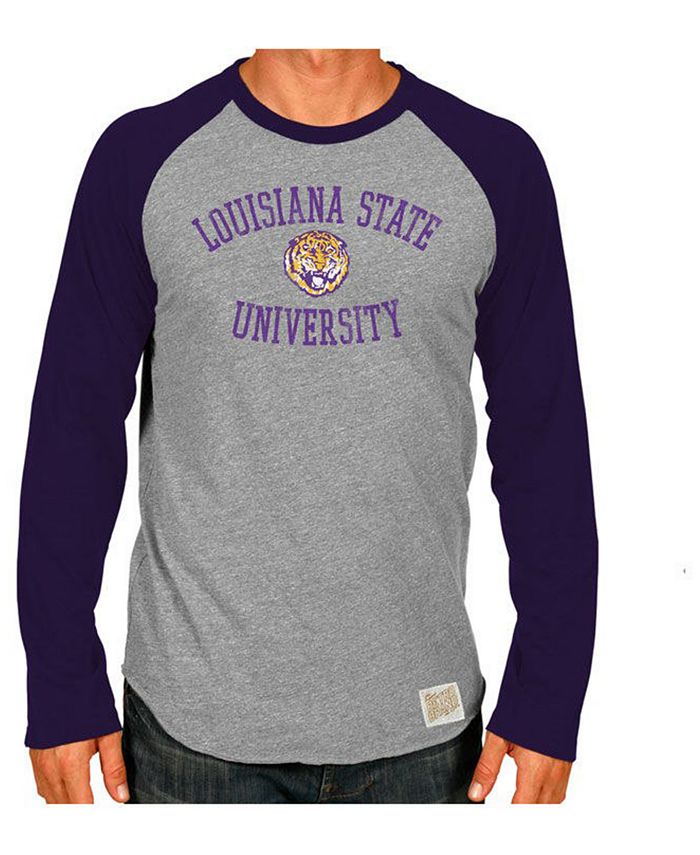 Retro Brand Men's LSU Tigers Team Logo Raglan T-Shirt - Macy's