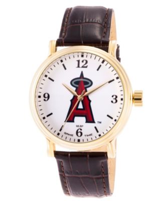 ewatchfactory Gametime MLB Los Angeles Angels Men's Shiny Gold Vintage ...