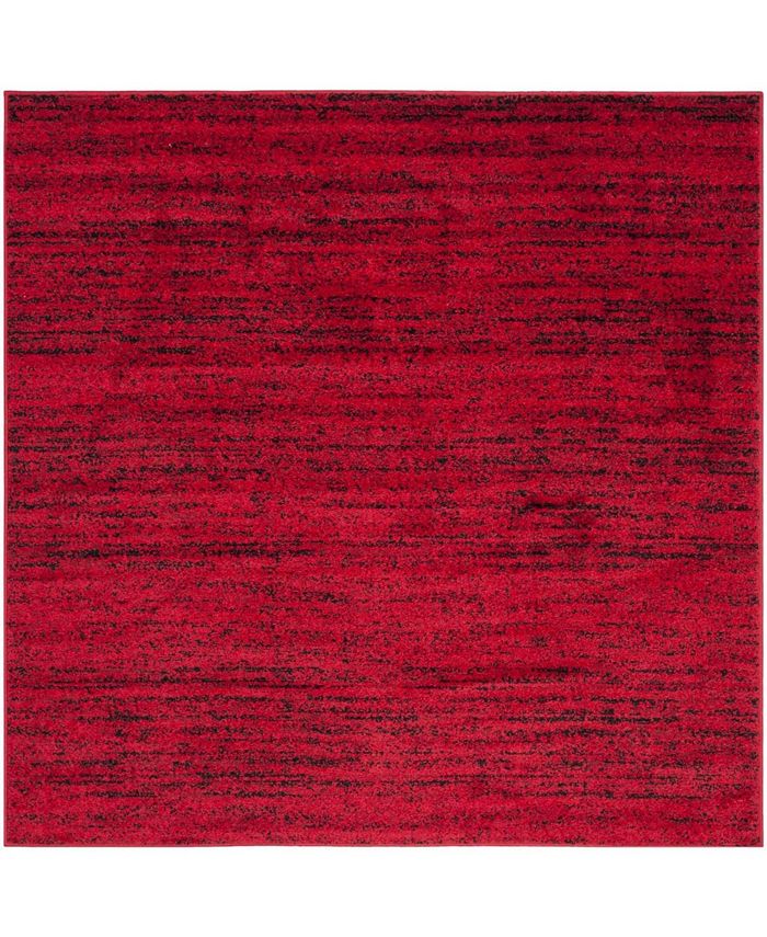 Safavieh Adirondack 117 Red and Black 4' x 4' Square Area Rug - Macy's