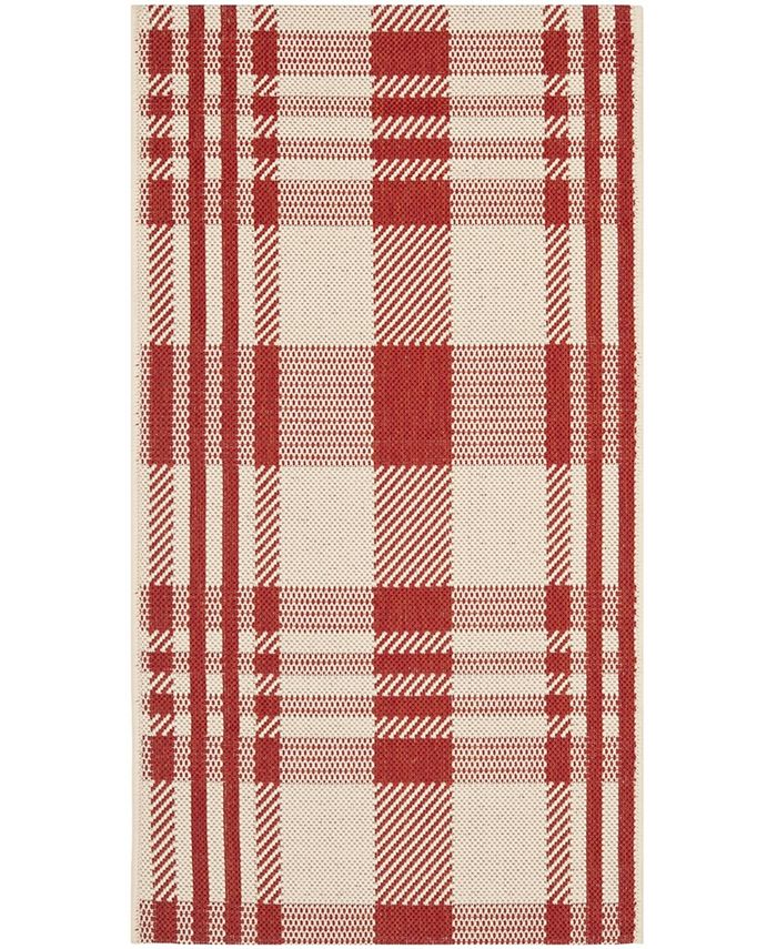 Safavieh Courtyard CY6201 Red and Bone Sisal Weave Area Rug Collection ...