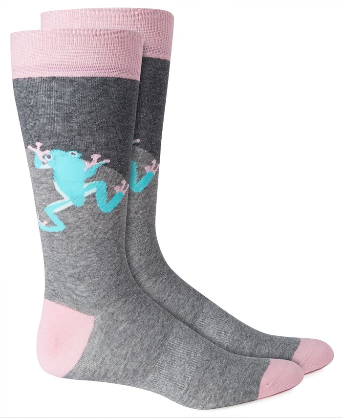 Bar III Men's Frog Colorblocked Socks, Created for Macy's - Macy's