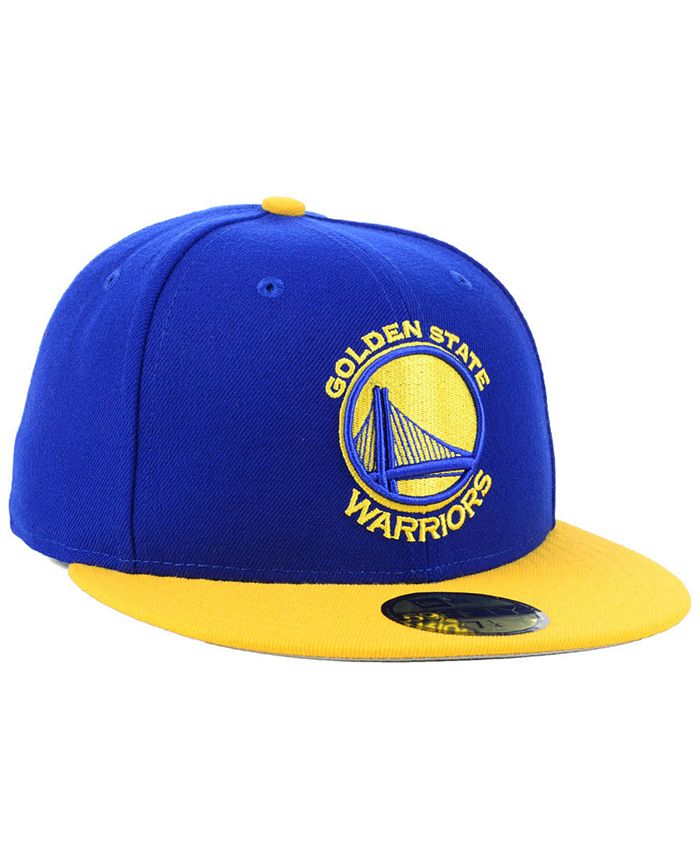 New Era Golden State Warriors Basic 2 Tone 59FIFTY Fitted Cap - Macy's