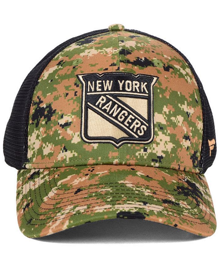 Authentic NHL Headwear New York Rangers Military Appreciation Speed ...