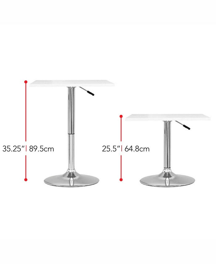 CorLiving Adjustable Height Square Bar Table - Macy's