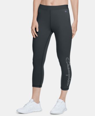 Champion Double Dry Logo Capri Leggings - Macy's