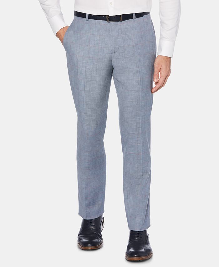 Perry Ellis Men's Portfolio Slim-Fit Performance Stretch Plaid Non-Iron ...
