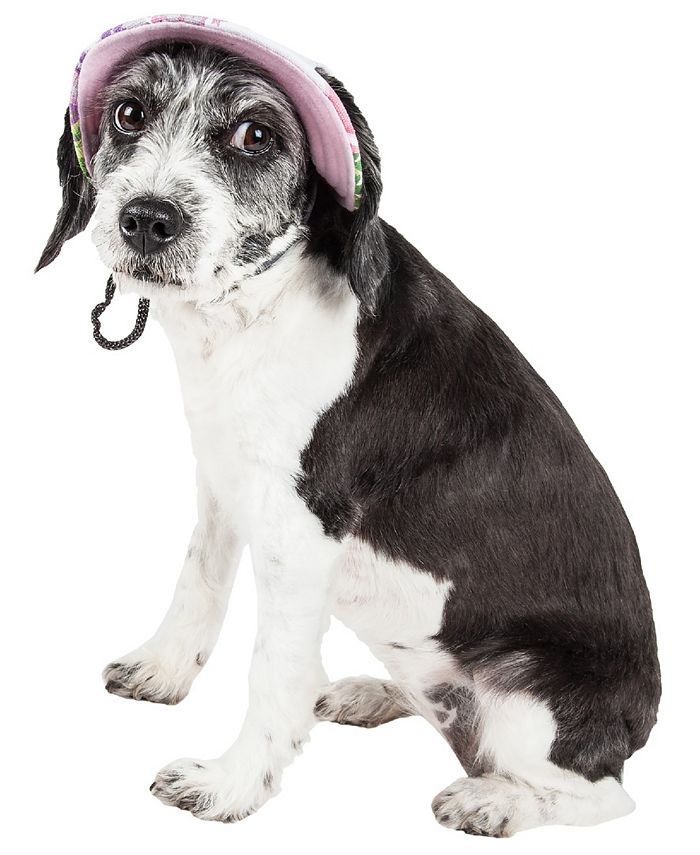 Pet Life 'Sea Spot Sun' UV Protectant Adjustable Mesh Brimmed Dog Hat ...