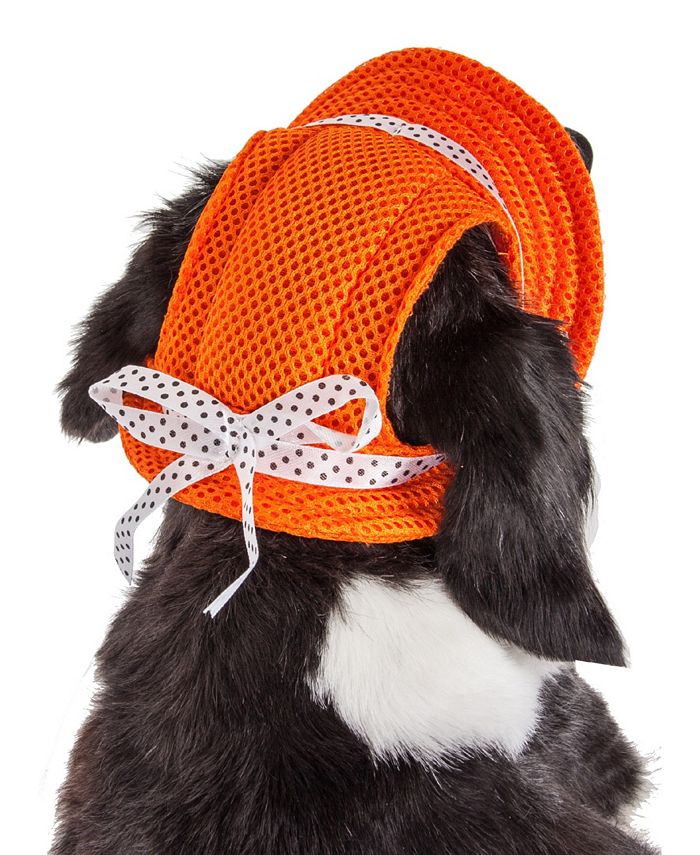 Pet Life 'Sea Spot Sun' UV Protectant Adjustable Mesh Brimmed Dog Hat ...
