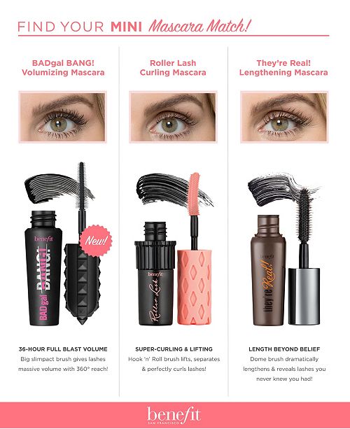 Benefit Cosmetics 3-Pc. Lash Leaders Mini Mascara Set! & Reviews ...